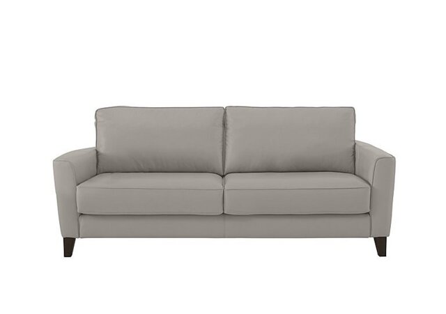 World of Leather - Brondby 3 Seater BV Leather Sofa - Silver Grey by ...