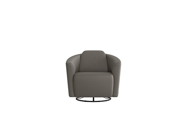 Nicoletti - Ketty Leather Swivel Chair - Botero Visone by Furniture ...