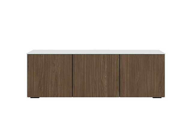 Lexa Smart 150cm Wide TV Unit - White and Walnut by Furniture Village ...