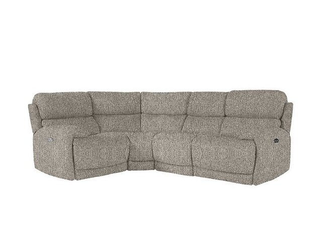 Link Fabric Power Recliner Left Hand Facing Corner Sofa with Power ...