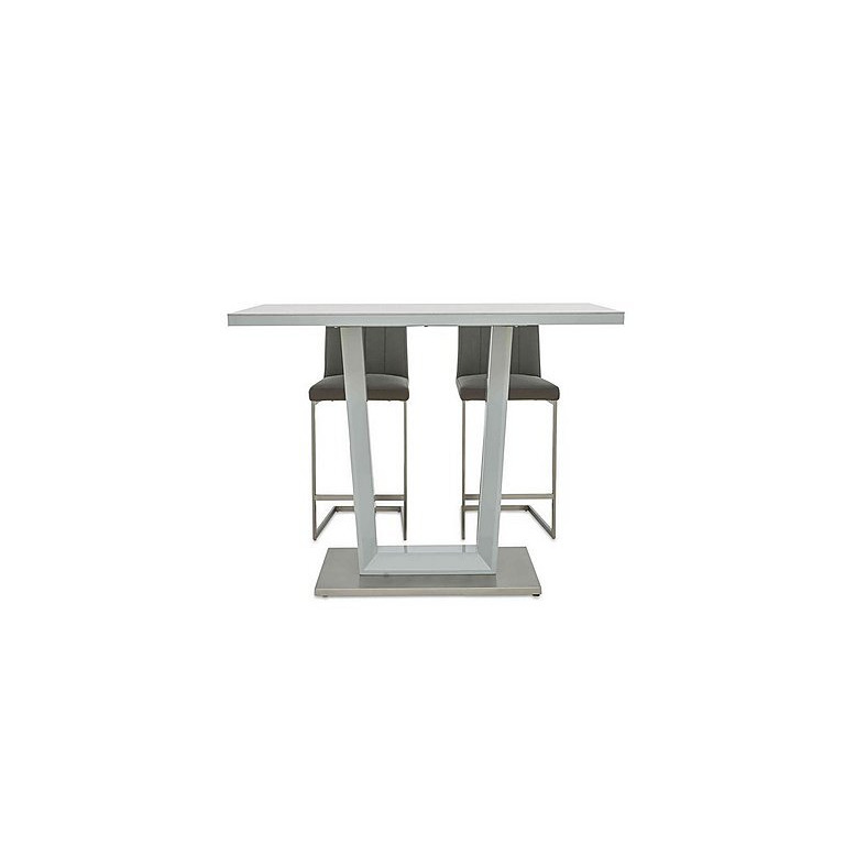 Grigio Table with 2 Fixed Bar Stools by Furniture Village | ufurnish.com