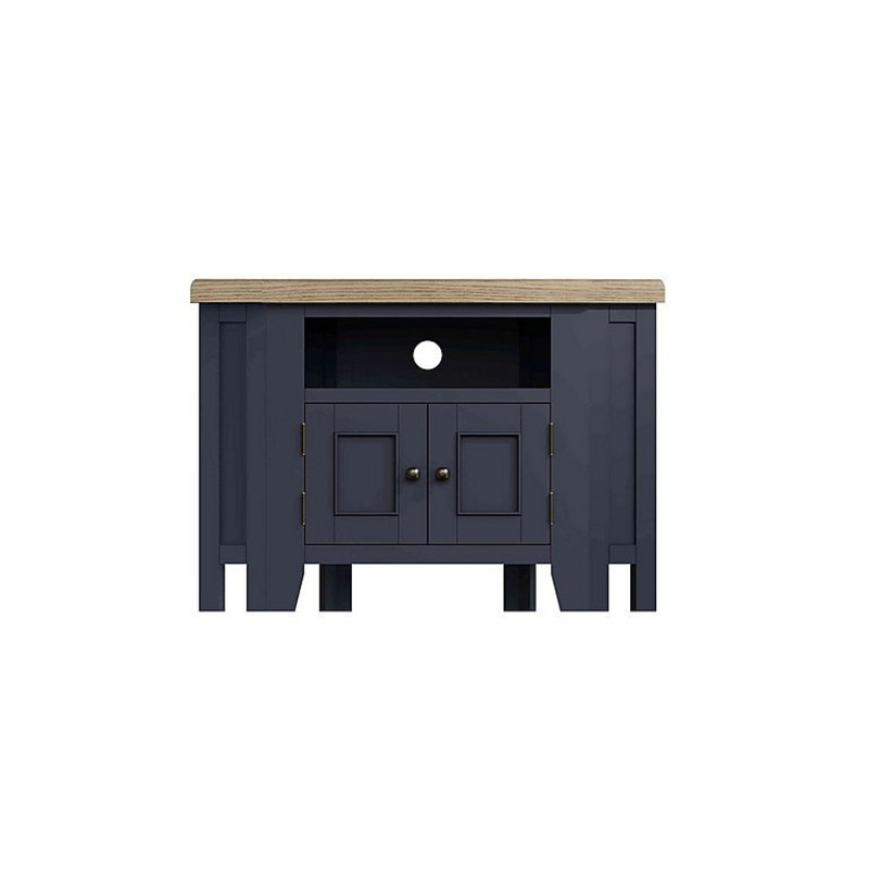 Hewitt Corner TV Unit - Blue by Furniture Village | ufurnish.com