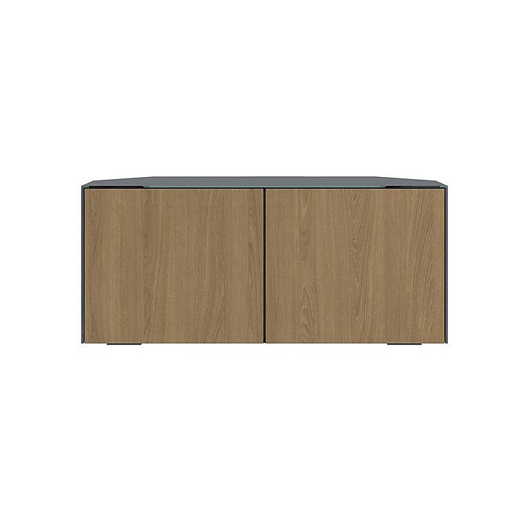 Lexa Smart Wide Corner TV Unit - Grey and Oak by Furniture Village ...