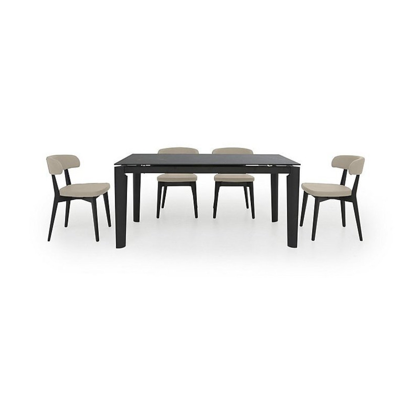 Connubia by Calligaris - Lord Extending Dining Table and 4 Siren Chairs ...