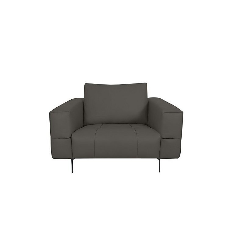 Domicil - Lawson NC Leather Armchair - NN Elephant Grey by Furniture ...