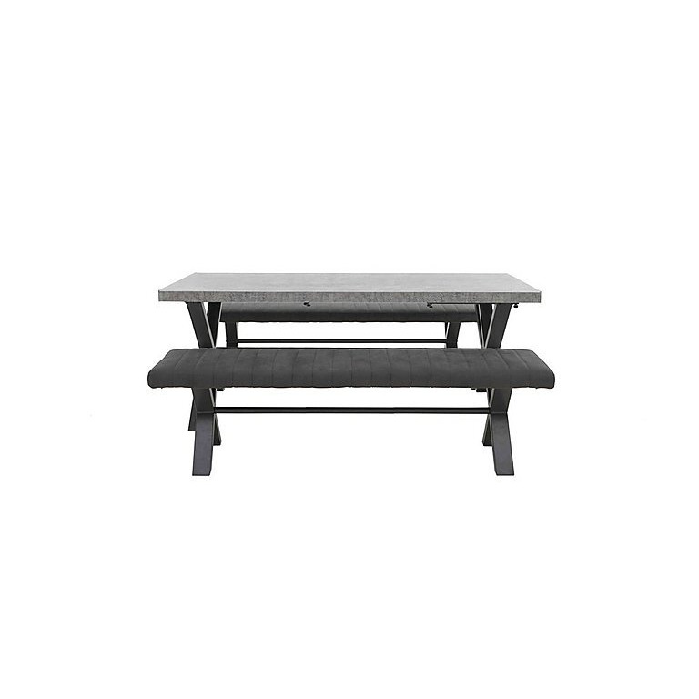 Moon Dining Table and 2 Benches Set - 150-cm by Furniture Village ...