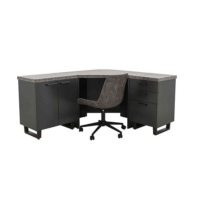 Moon Corner Desk, Filing Cabinet, 2 Door Storage Unit and Rocket Office ...