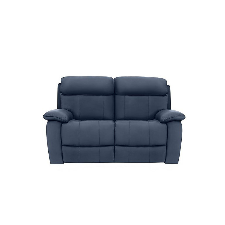 Moreno 2 Seater BV Leather Power Recliner Sofa with Power Headrests - BV Ocean Blue by Furniture ...