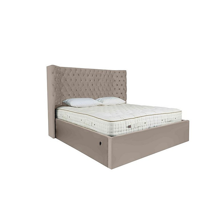 Maximus Electric Ottoman Bed Frame - Super King - Velvet Pebble by ...