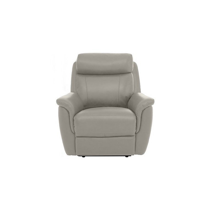 Orlando Leather Chair with Power Recliner - New Grey by Furniture ...