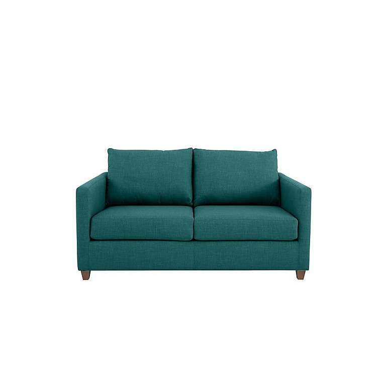 Ollie Small Fabric Sofa Bed - Linoso Teal by Furniture Village ...