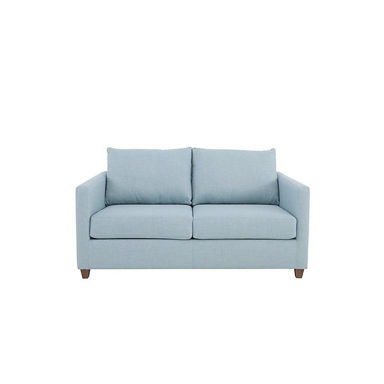 Ollie Small Fabric Sofa - Linoso Light Blue by Furniture Village ...