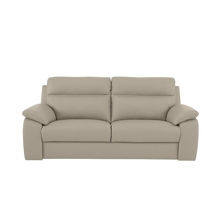 Nicoletti - Pepino 3 Seater Leather Sofa - Torello Tortora by Furniture ...