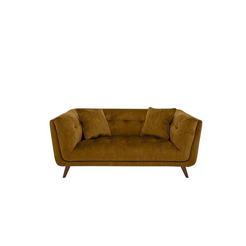 Rene 2 Seater Fabric Sofa - Heritage Saffron by Furniture Village ...