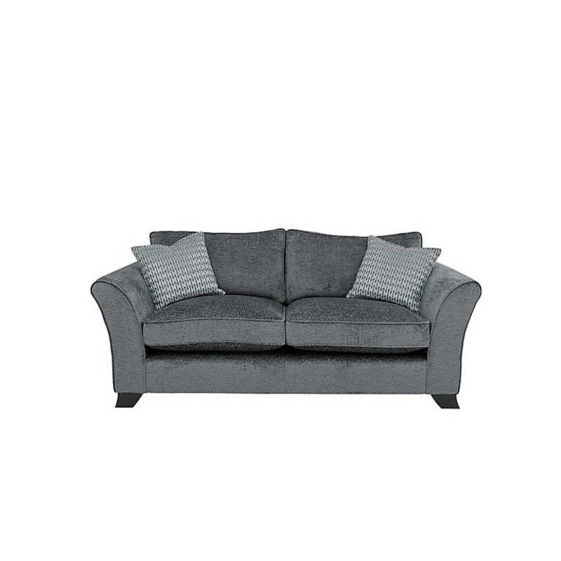 Sasha 3 Seater Classic Back Sofa - Alexandra Charcoal by Furniture ...