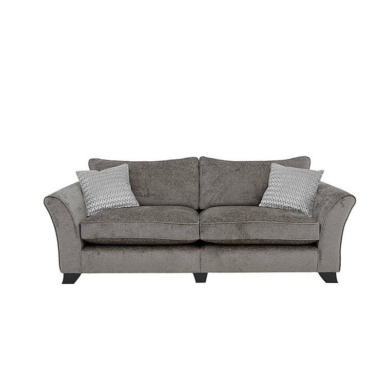 Sasha 4 Seater Split Classic Back Sofa - Alexandra Grey by Furniture ...