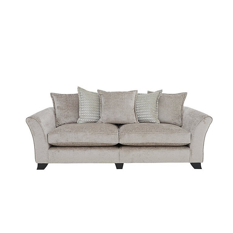 Sasha 4 Seater Split Scatter Back Sofa - Alexandra Truffle by Furniture ...