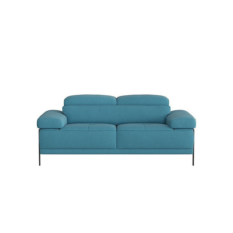 Nicoletti - Theron 2 Seater Fabric Sofa with Titanium Feet - Flambe ...