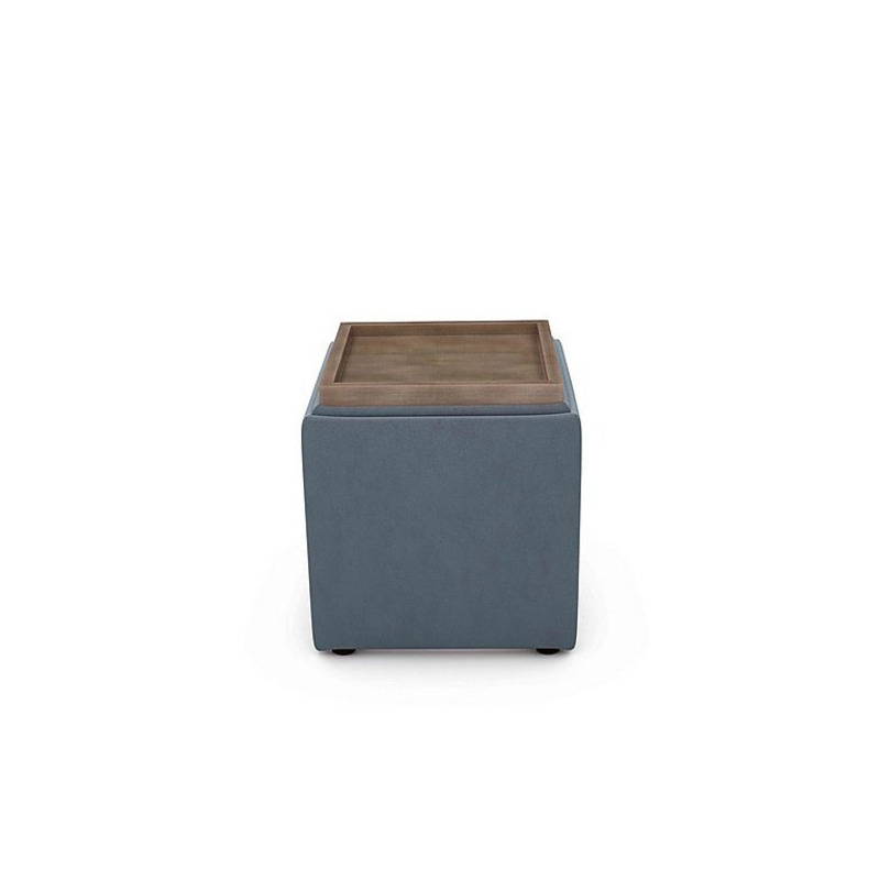 The Lounge Co. - Bronwyn Storage Cube Tray Stool - Shallow Puddle Wot ...