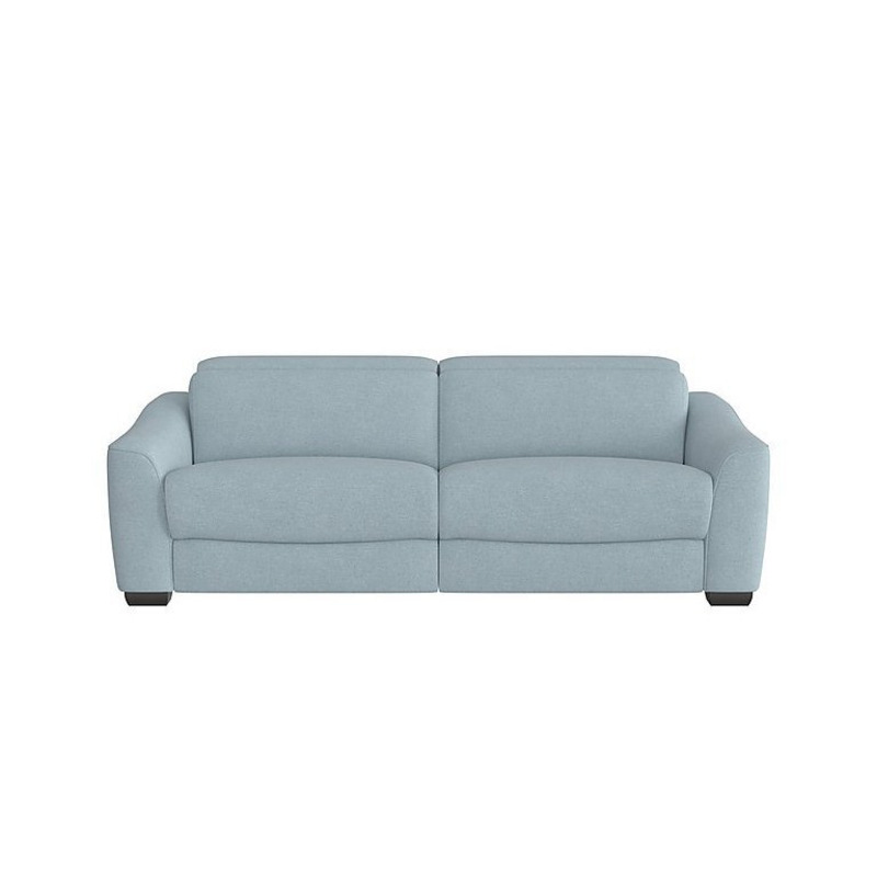 Xavier 3 Seater Fabric Recliner Sofa with Power Headrests - Baby Blue by Furniture Village ...