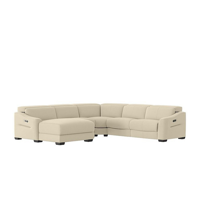 Xavier Large BV Leather Left Hand Facing Corner Power Recliner Sofa ...