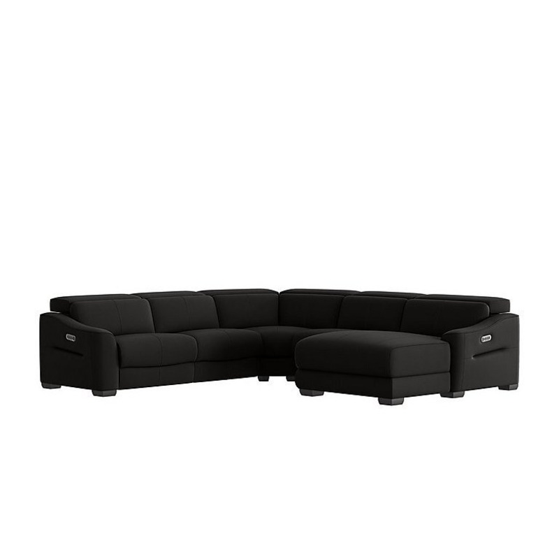 Xavier Large BV Leather Right Hand Facing Corner Power Recliner Sofa ...