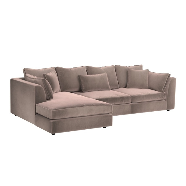 Hadleigh Large LHF L Shape Chaise Sofa - Lumino Mink - Left Hand Facing ...