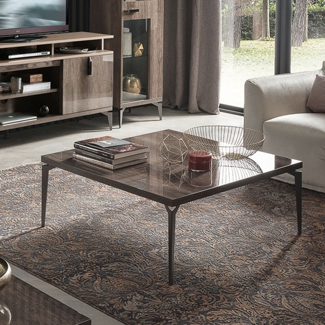 ALF Italia Matera Square Coffee Table In Rim Surfaced Oak Grain ...