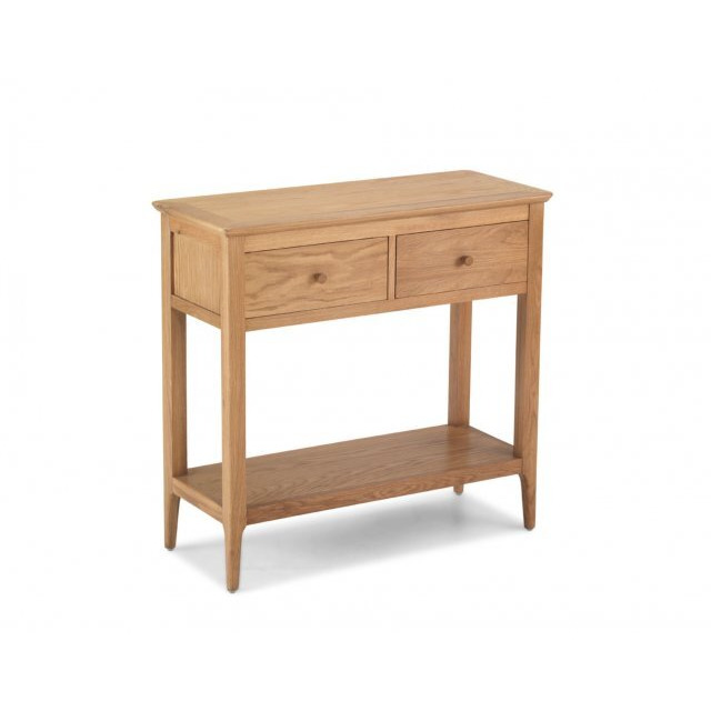Oak City - Worsley 2 Drawer Small Telephone Console Table by Furniture ...