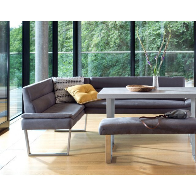 Jordan Industrial Corner Dining Bench - Metal by Furniture World ...