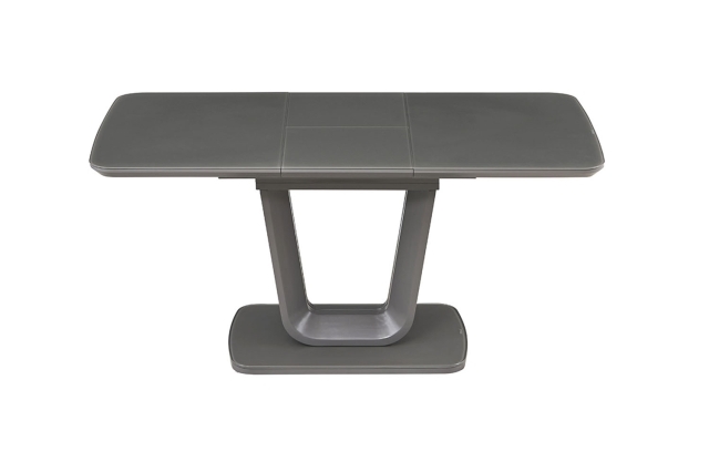 Vida Living Lazzaro Gloss Small 120-160cm Extending Dining Table - Grey ...