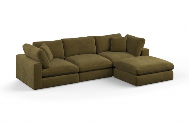 Utopia Modular Small Corner Chaise Sofa - Green by Furniture World ...