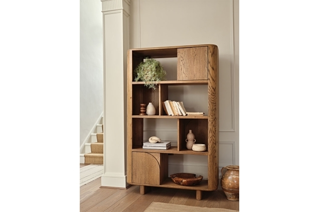 Austin Warm Oak Open Display Bookcase - Oak by Furniture World ...