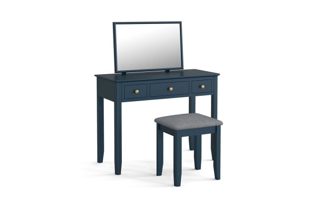 Harrogate Painted Blue Dressing Table Set - Blue by Furniture World ...