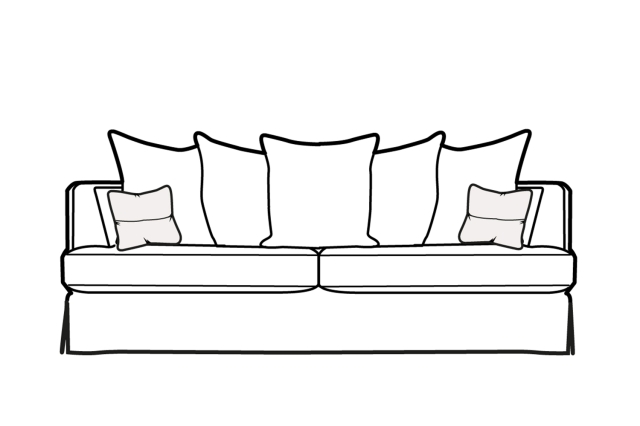 Collins and Hayes Cooper Large Sofa - Large Pillow Back Sofa - Loose ...