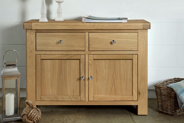 Normandy Chunky Country Oak Small Sideboard - Oak by Furniture World ...