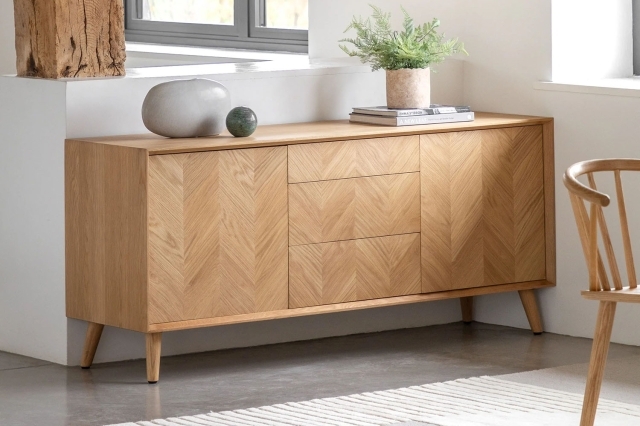 Gallery Direct Milano Oak Large Sideboard - Oak by Furniture World ...
