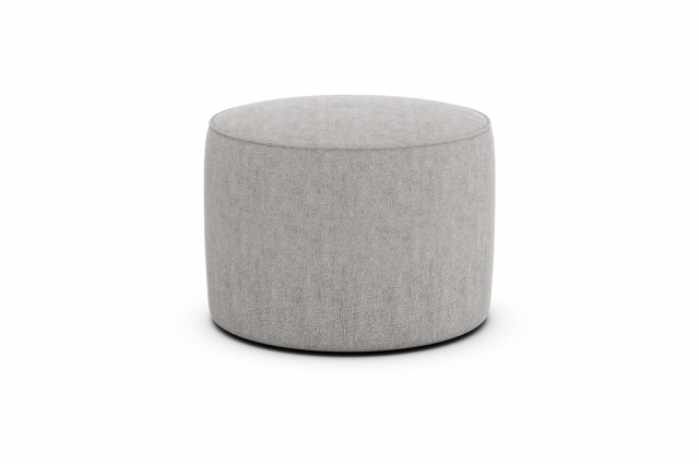 Hadleigh Fabric Large Round Stool by Furniture World | ufurnish.com