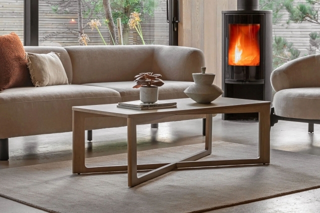 Gallery Direct Panelled Smoked Oak Coffee Table - Smoked Oak by ...