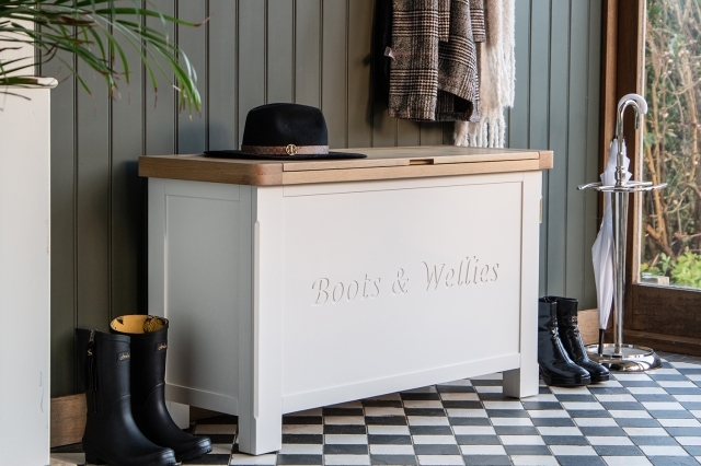 Classic Farmhouse Boots and Wellies Storage Box - Soft White by ...