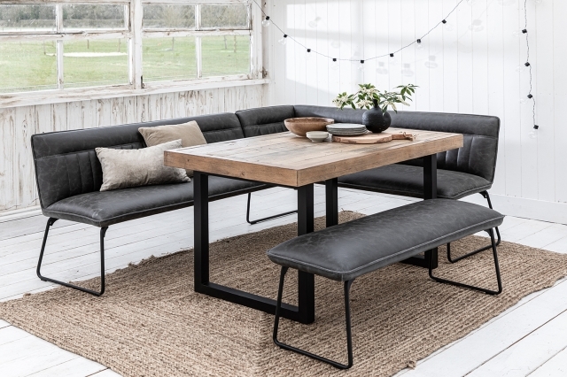 Nixon Reclaimed Wood 135cm Dining Table - Reclaimed by Furniture World ...