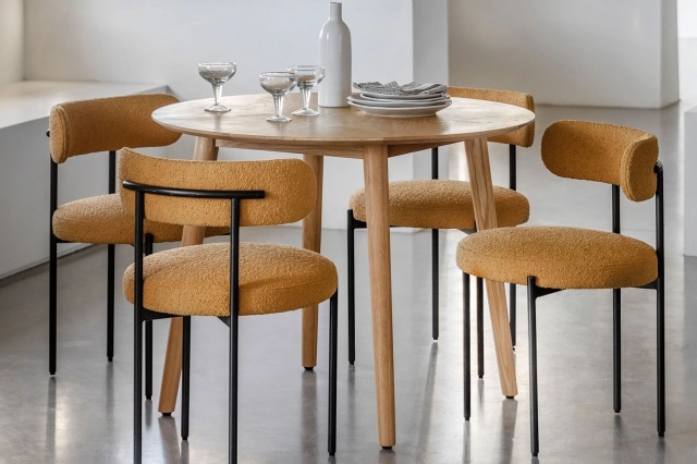 Gallery Direct Milano Oak Round Dining Table - Oak by Furniture World ...