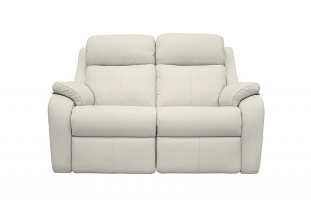 G Plan Kingsbury Leather 2 Seater Sofa - Power Recliner with Headrest ...