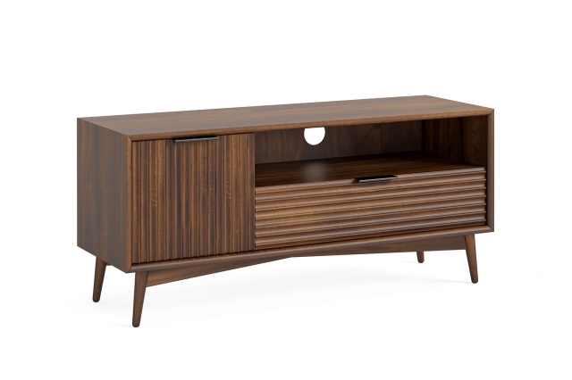 Harley Scandinavian Dark Wood 110cm Small TV Unit - Brown by Furniture ...