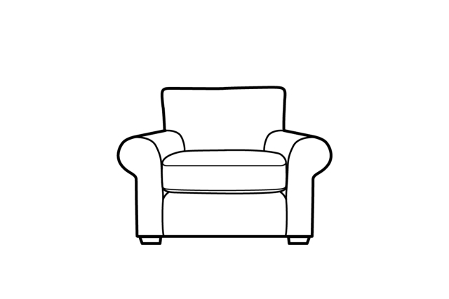 Collins and Hayes Lavinia Major Chair - Major Chair - Fixed Cover by ...