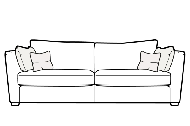 Collins and Hayes Maple Grand Sofa - Grand Formal Sofa - Fixed Cover by ...