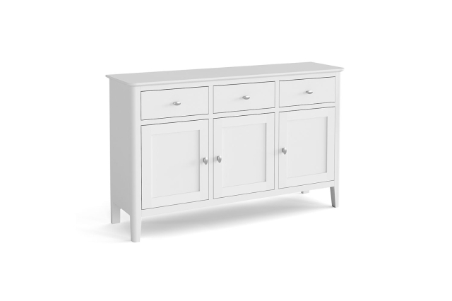 Hampstead Painted White 3 Door Sideboard - White by Furniture World ...