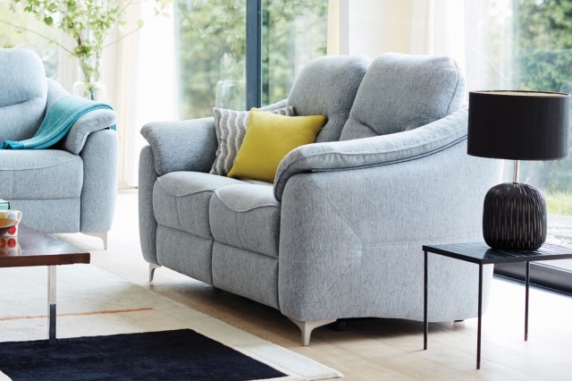G Plan Jackson Fabric 2 Seater Sofa - Power Recliner - Grey by ...