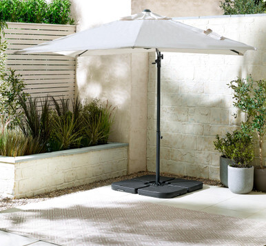 Cantilever Cream Square Outdoor Parasol Only (No Base) by FurnitureBox ...