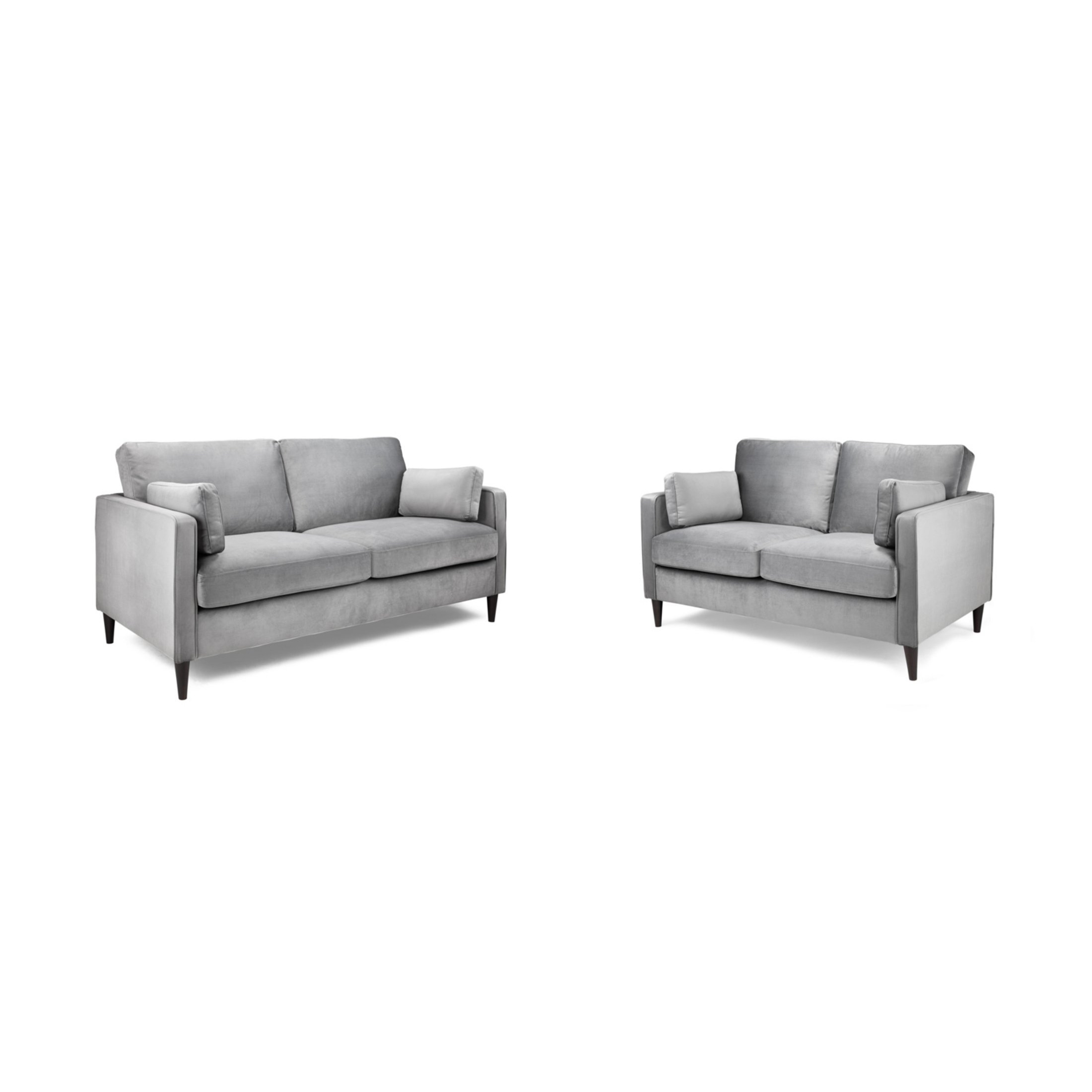 Jax Sofa Plush Grey 3+2 Set - Furniturebox UK by FurnitureBox ...